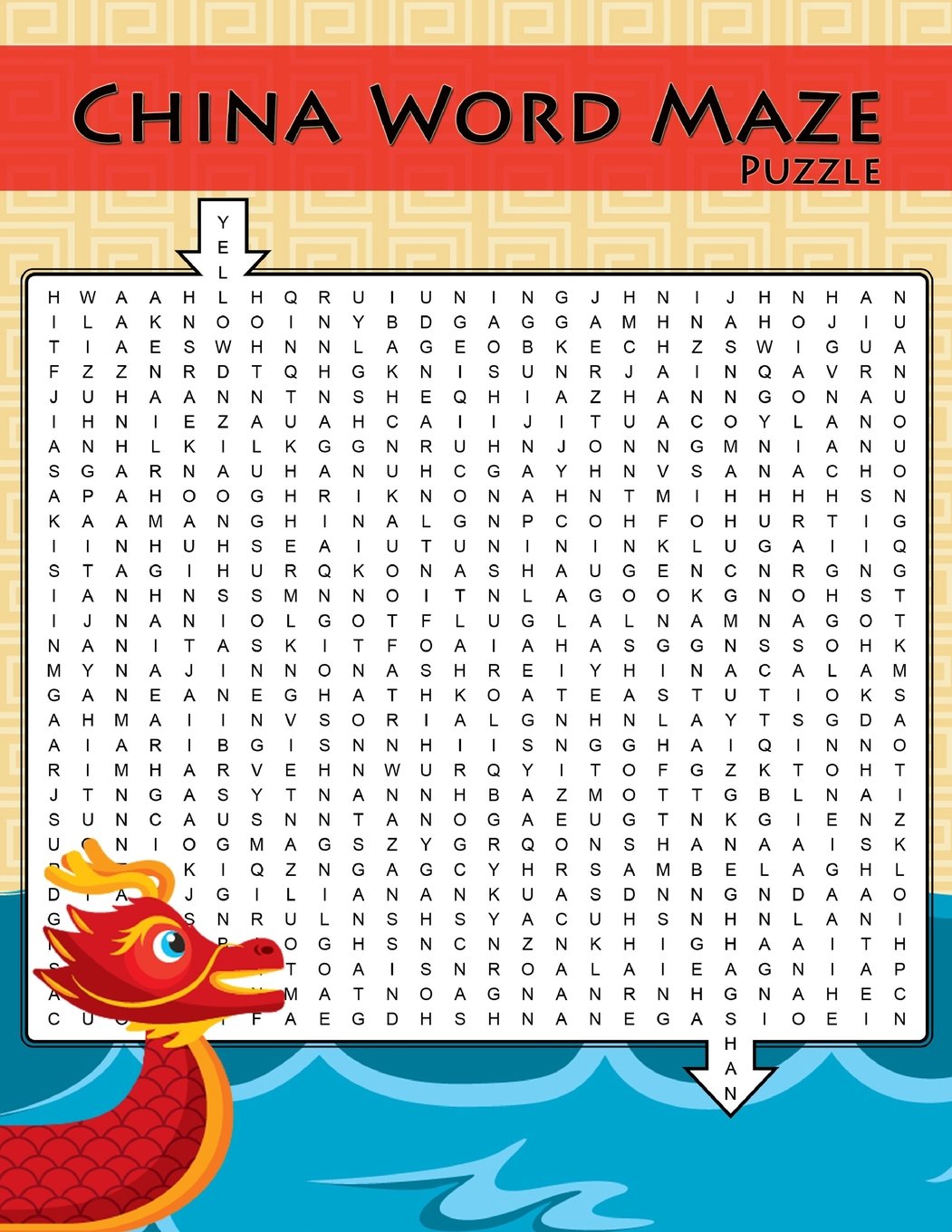 Buy China Word Maze Puzzle: Geography Word Maze, Word Games, Puzzles ...