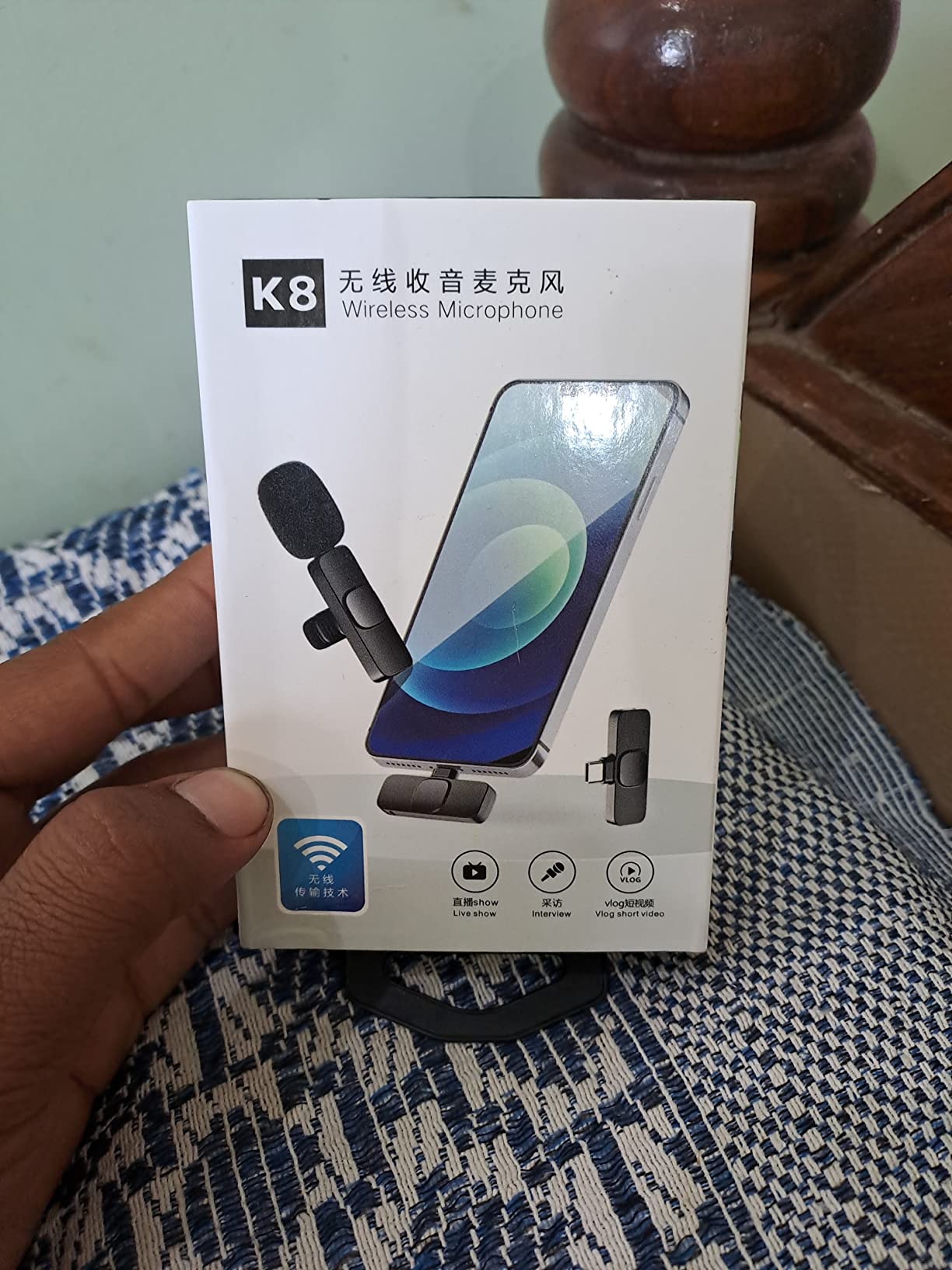 Omeron Wireless Lavalier Microphone Mic System for YouTube Facebook ...