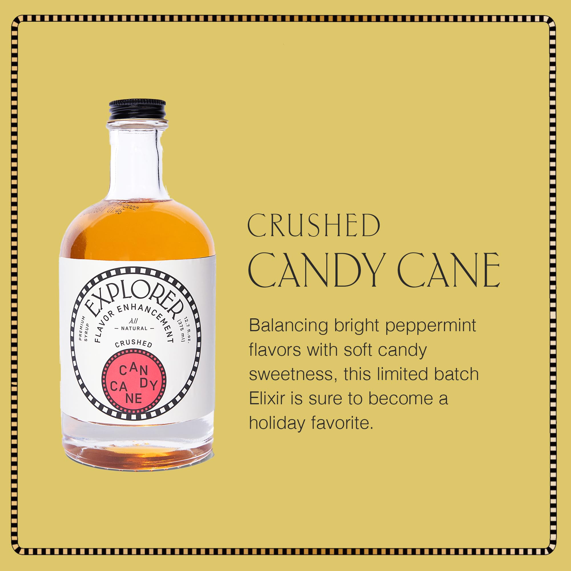 Snapklik.com : Explorer Candy Cane Syrup Flavor 12.7 Fl Oz I Premium ...