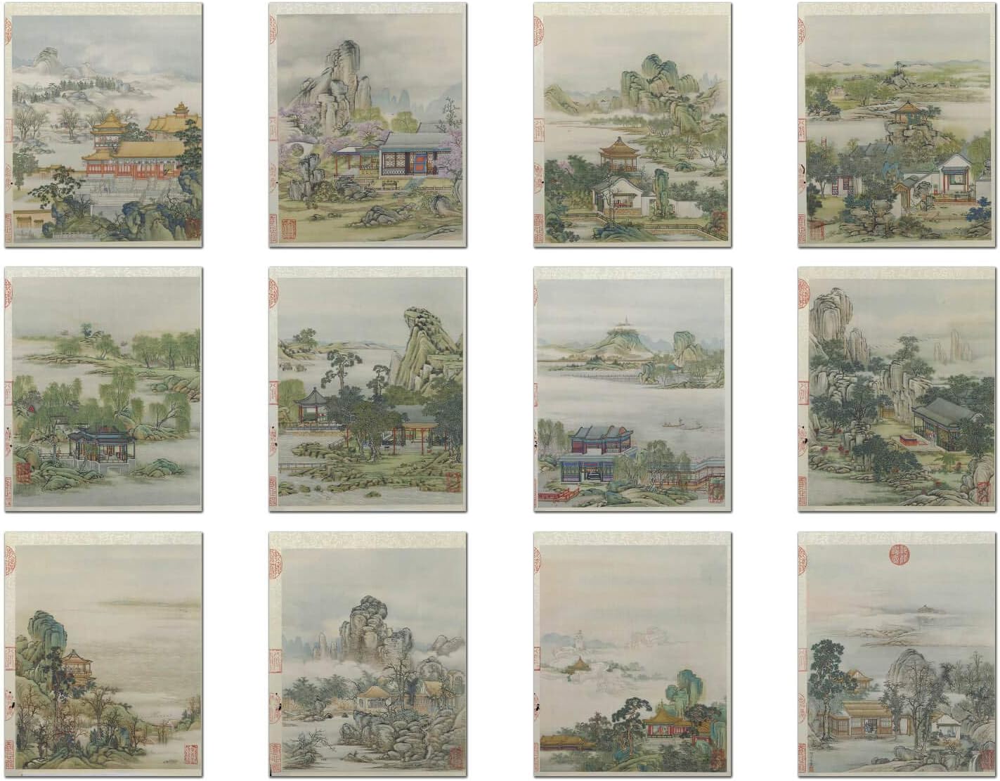 Amazon.com: Wish Pub - Set of 12 Unframed Fine Art Prints by Famous ...