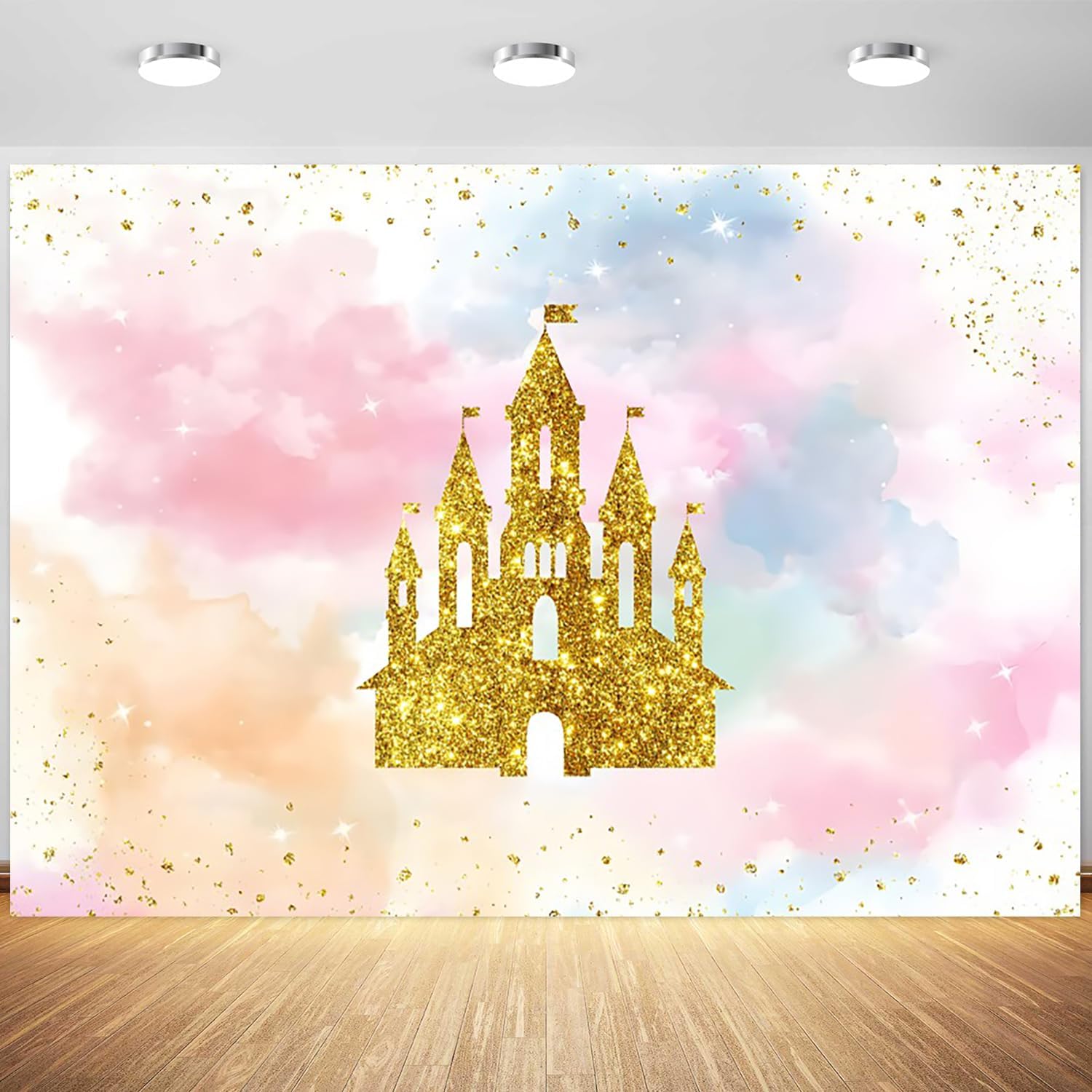 Amazon.com : 5x3ft Princess Castle Backdrop for Girls Birthday ...