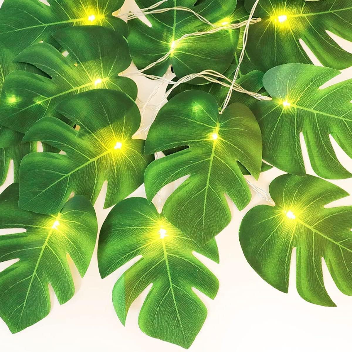Amazon.com: DAIZZKU 40 LED Leaf String Lights,Vine Lights,Tropical ...