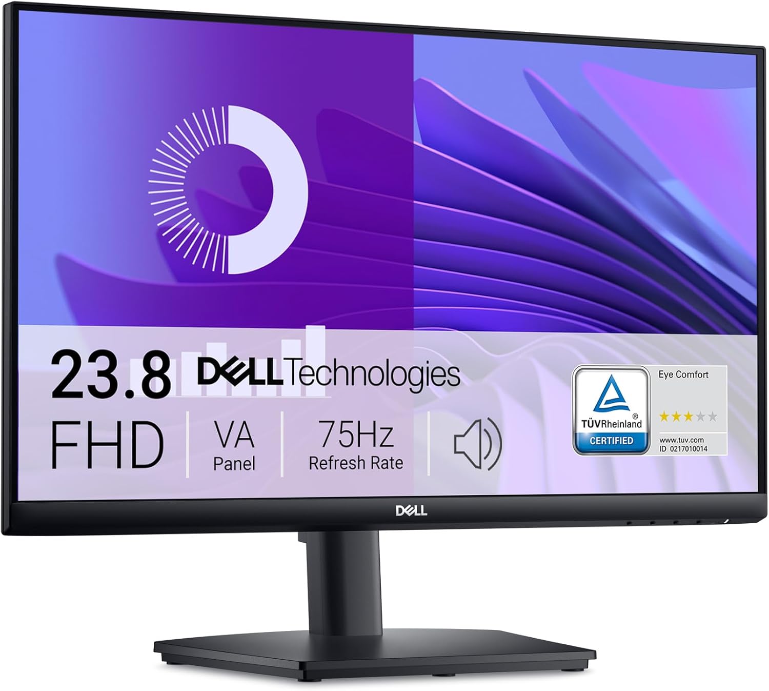 Amazon.com: Dell E2425HS Monitor - 23.8-inch Full HD (1920x1080) 75Hz 8Ms Display, Speaker 2 x ...