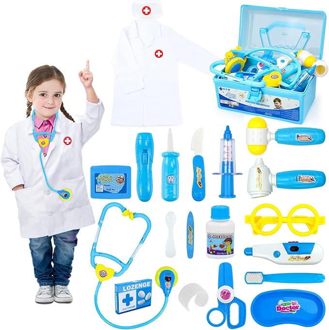 Amazon.com: Doctor Kit for Toddlers 3-5 Dress Up Toys for 2 3 4 Year ...