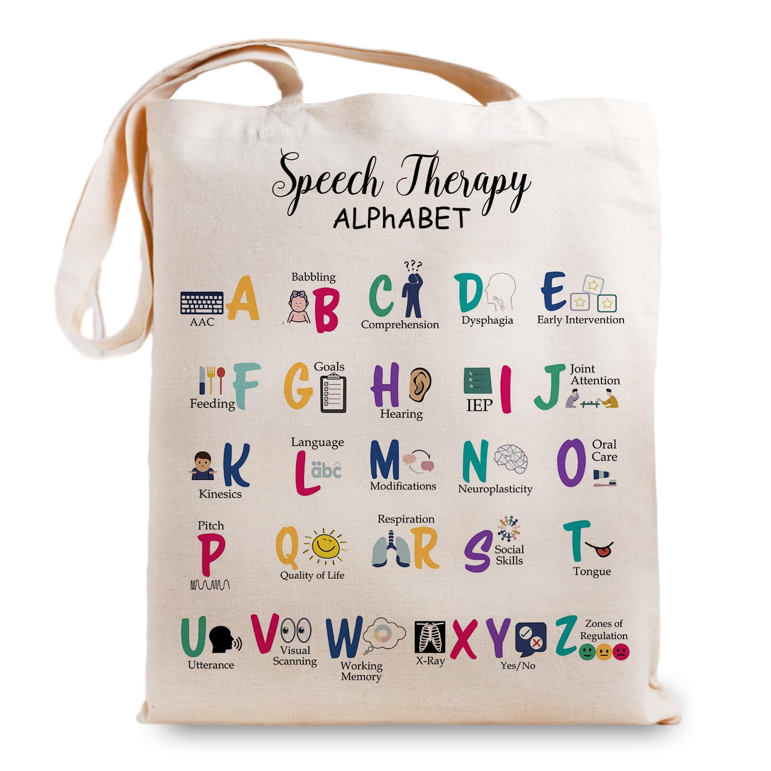 Amazon.com: RBAFAO Speech Therapist Gift, Speech Therapy Tote Bag ...