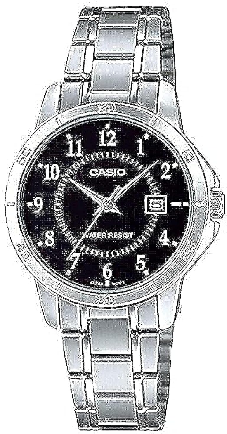 Casio Women's Watch - LTP-1183G-7ADF Silver Dial, Silver Band: Buy ...