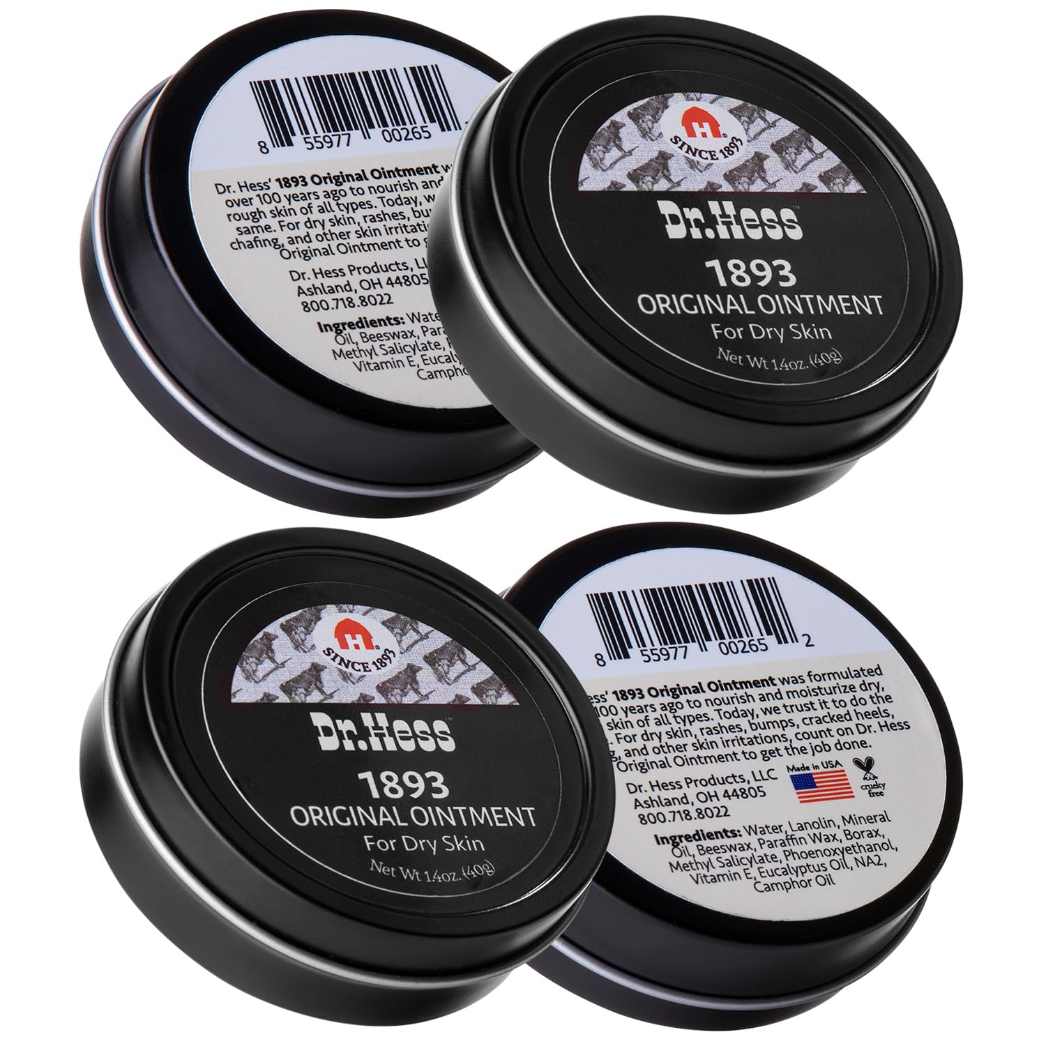 Amazon.com : Dr. Hess' 1893 Original Udder Ointment, All-Purpose ...