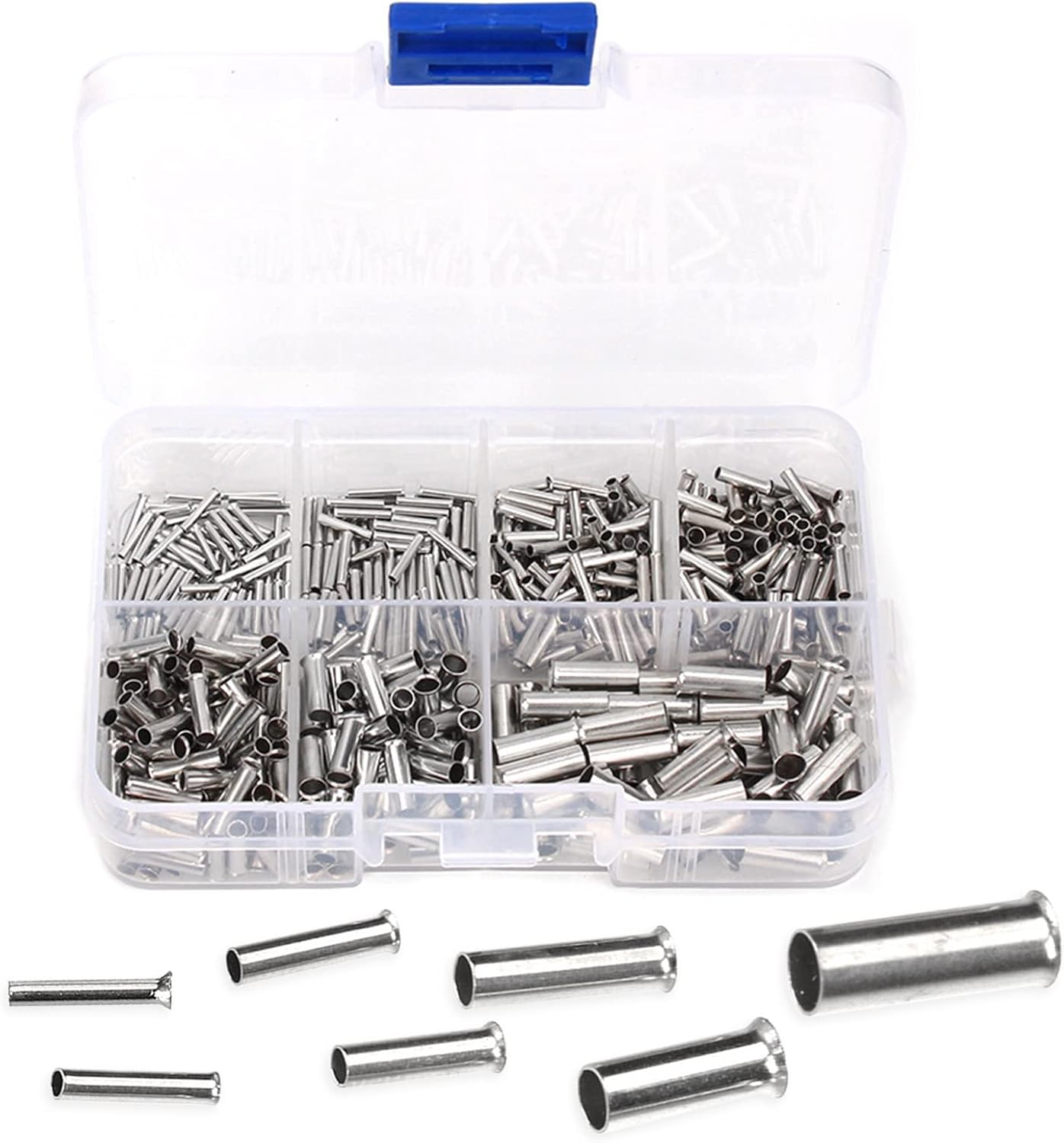 Wire Ferrules Kit,600 Pcs Crimp Connectors,Non Insulated Wire Ferrules ...
