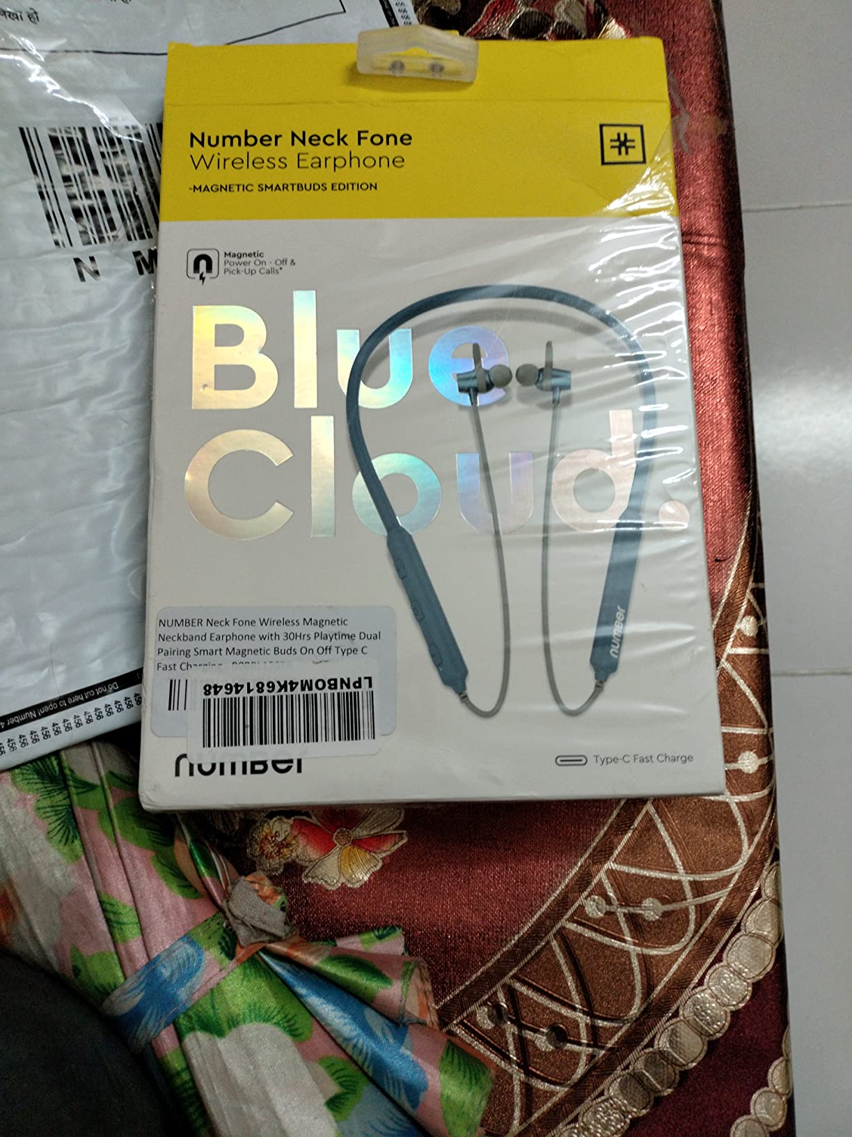 NUMBER Neck Fone Wireless Magnetic Neckband Earphone with 30Hrs ...