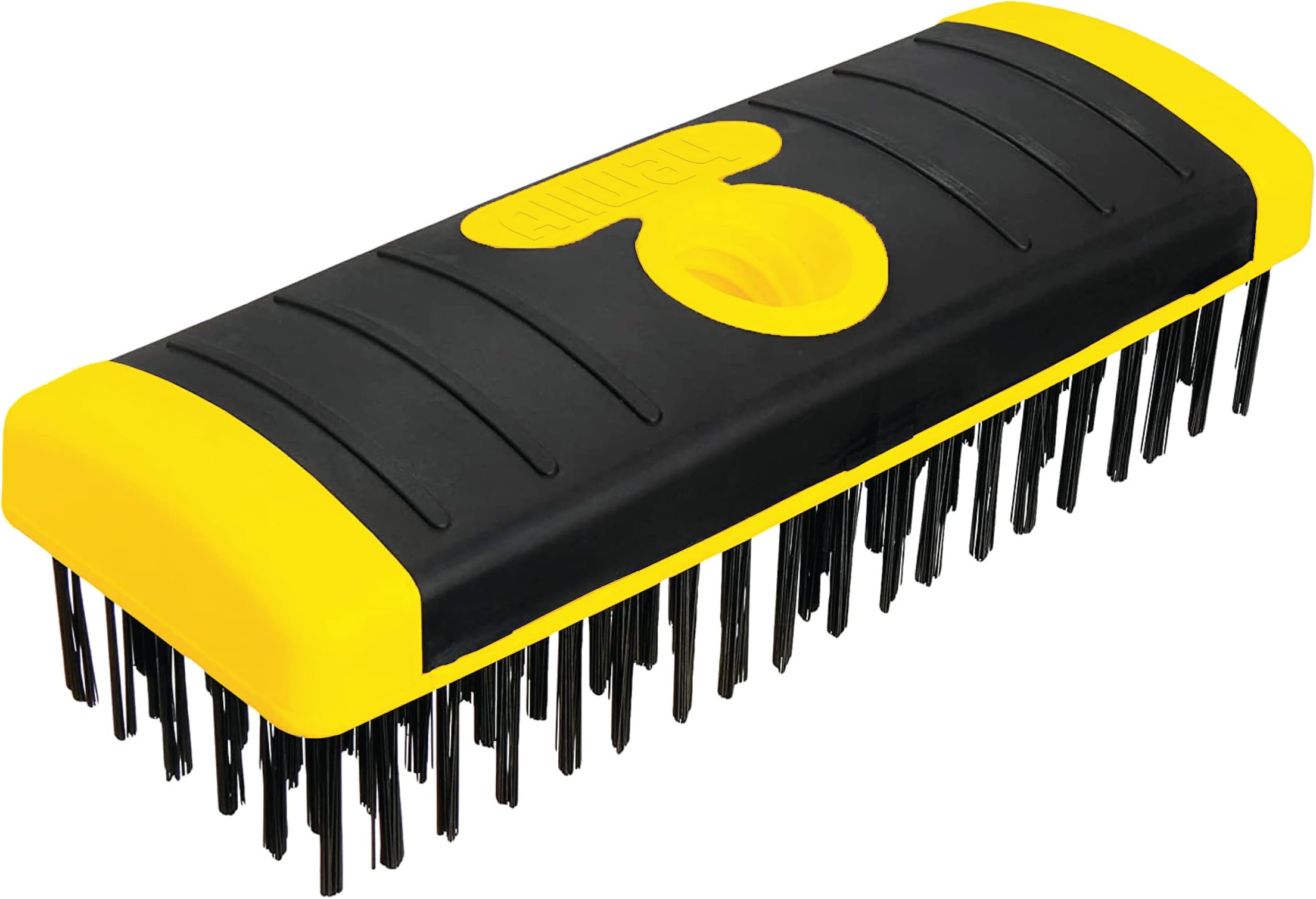 ALLWAY SB619 Soft-Grip Carbon Steel Wire Scrub Brush Block - Masonry ...