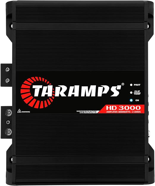 Amazon.com: Taramps HD 3000 2 Ohms Black 1 Channel 3000 Watts RMS MAX ...