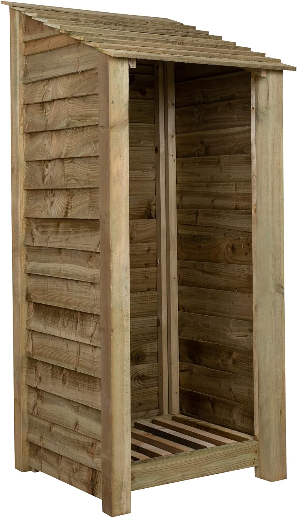 Arbor Garden Solutions Wooden log store 6ft (W-227cm, H-180cm, D-88cm ...