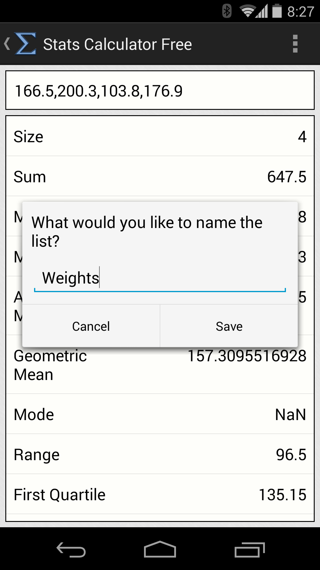 Stats Calculator Free - App on Amazon Appstore