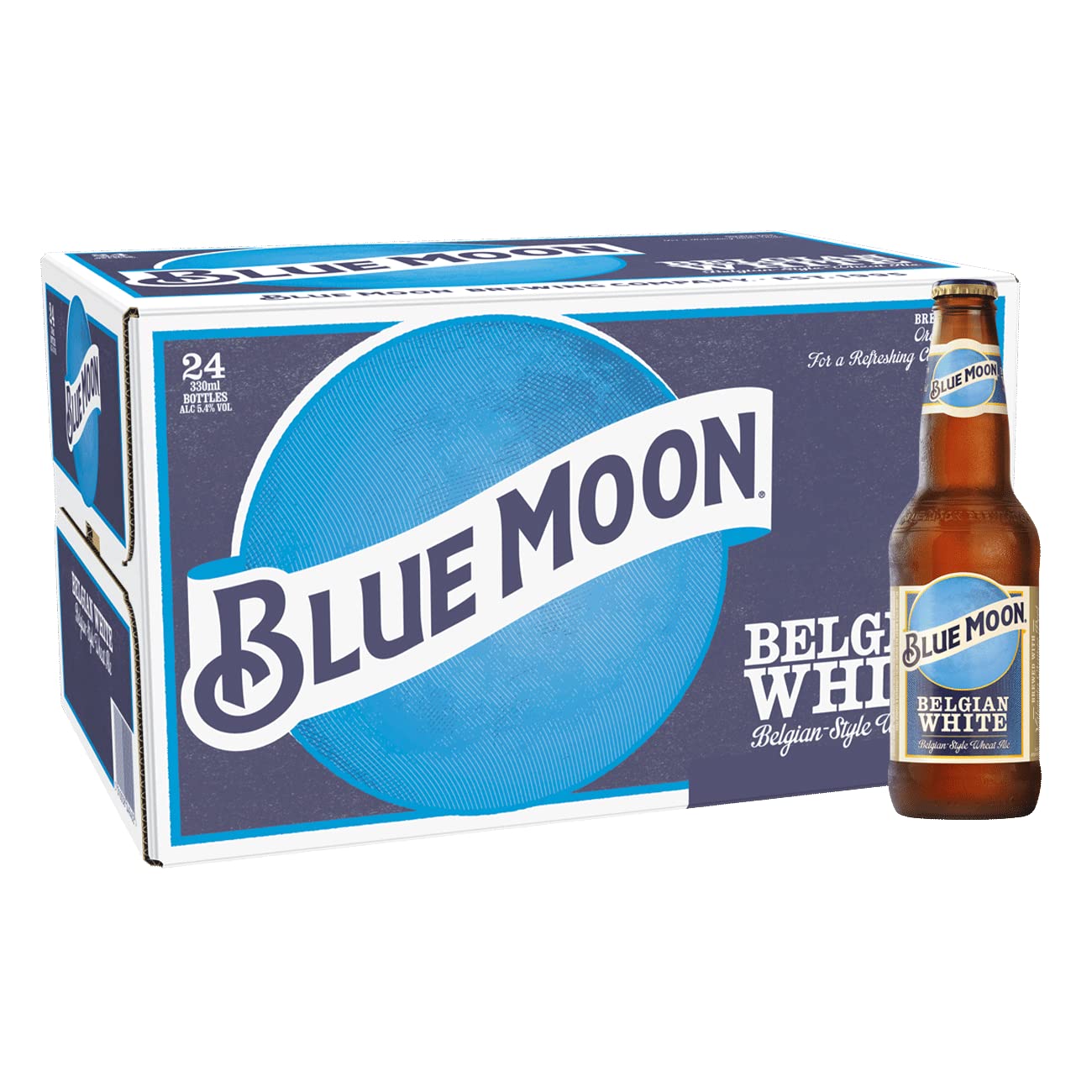 Cerveza Blue Moon Belgian White Belgian Style Wheat 355 ml 24 pack ...