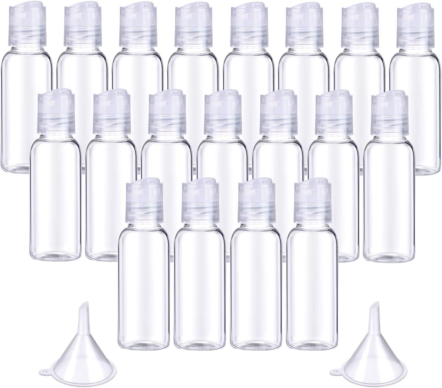 Amazon.com: 20 Pieces 30 ml / 1 oz Empty Plastic Travel Bottles ...