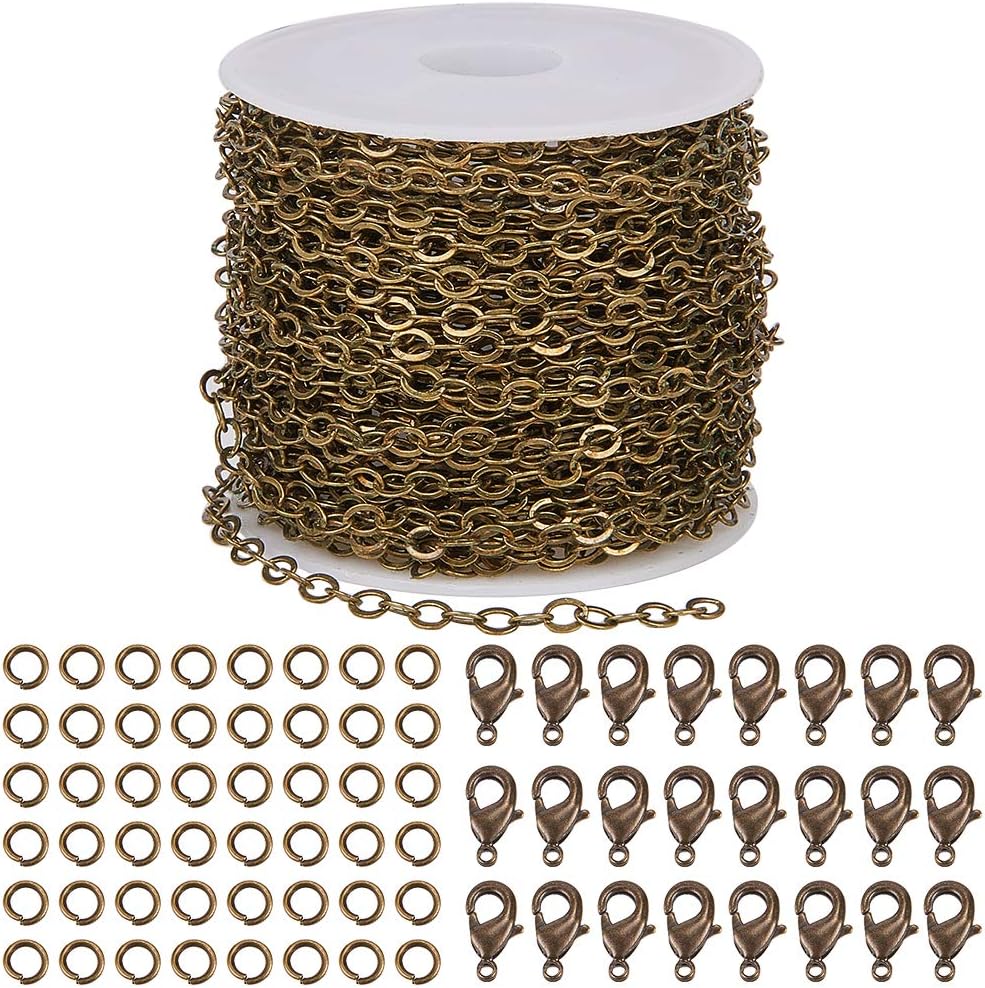 Amazon.com: PH PandaHall 6 Color Twisted Chains 5 Yards Iron Twisted ...