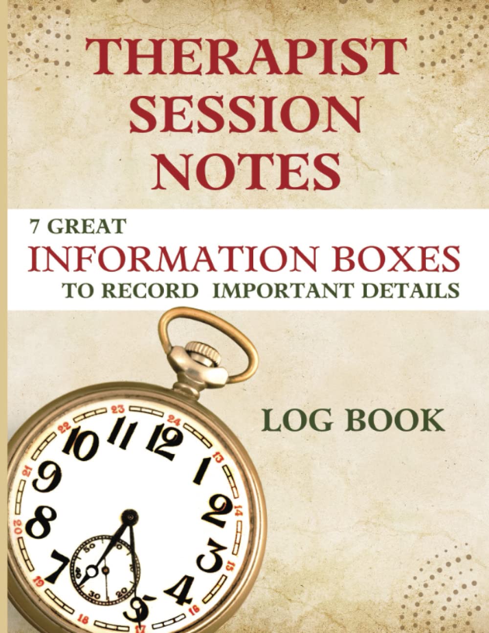 Therapist Session Notes: Log Book | Track and Record Your Client ...