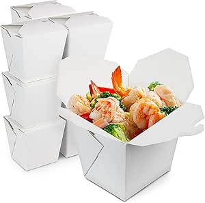 Amazon.com: Fit Meal Prep [450 Pack] Chinese Take Out Boxes - 26 oz ...
