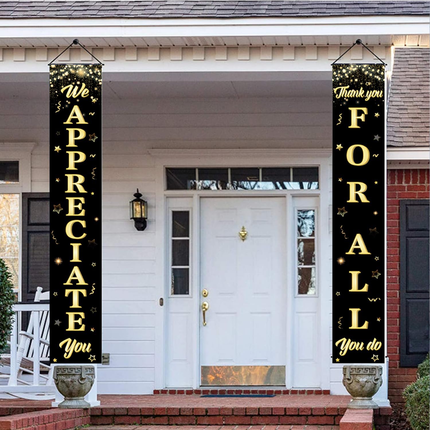 Amazon.com: LOONELO Appreciate Thank You Porch Banner, We Appreciate ...
