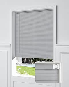 Amazon.com: UNISHADES Custom No Tools No Drill Cordless Mini Blinds ...