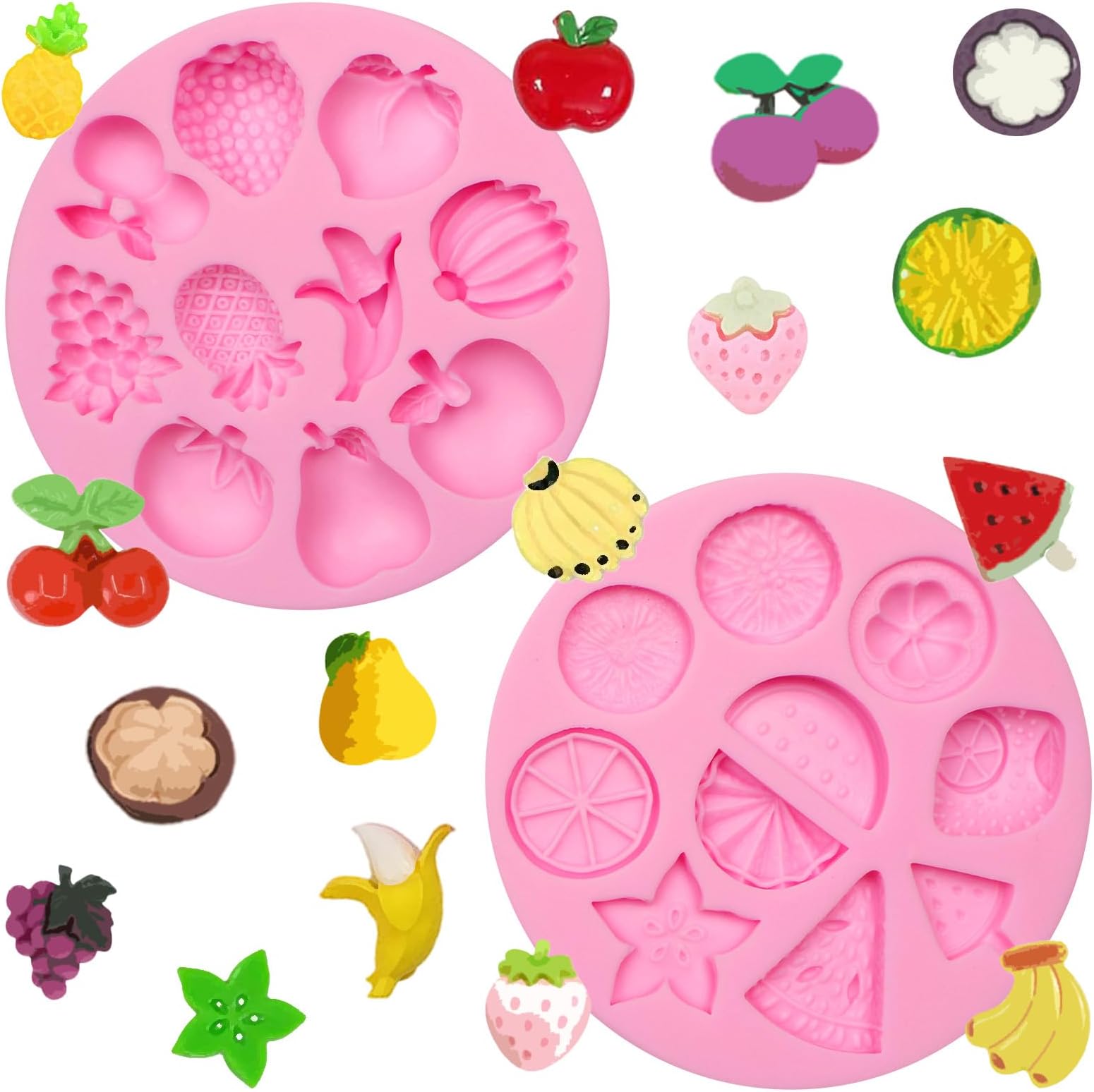 Amazon.com: Fruit Silicone Cake Decoration Molds, Watermelon Lemon ...