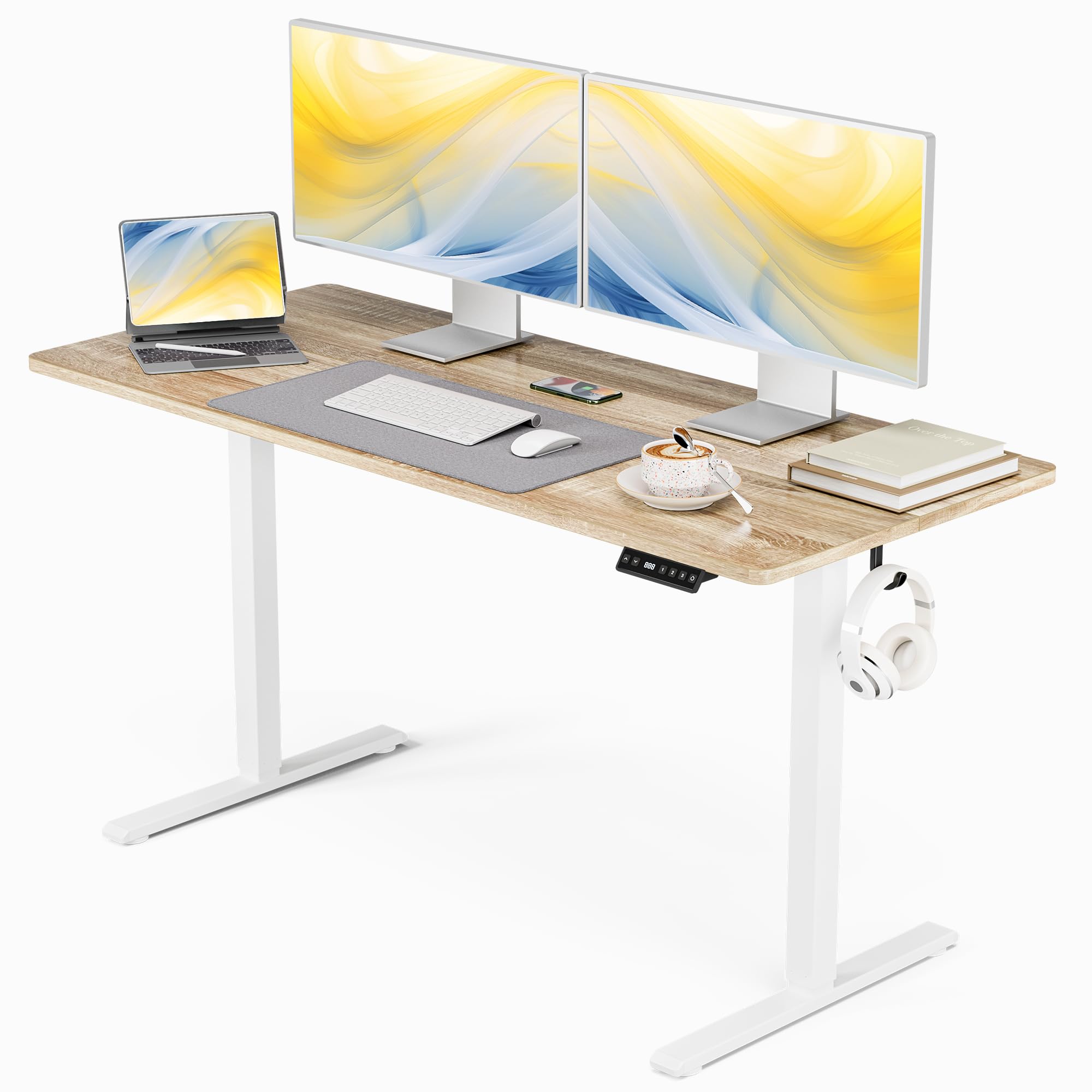 Amazon.com: Acrolix Electric Standing Desk Height Adjustable Desk, 55 X ...