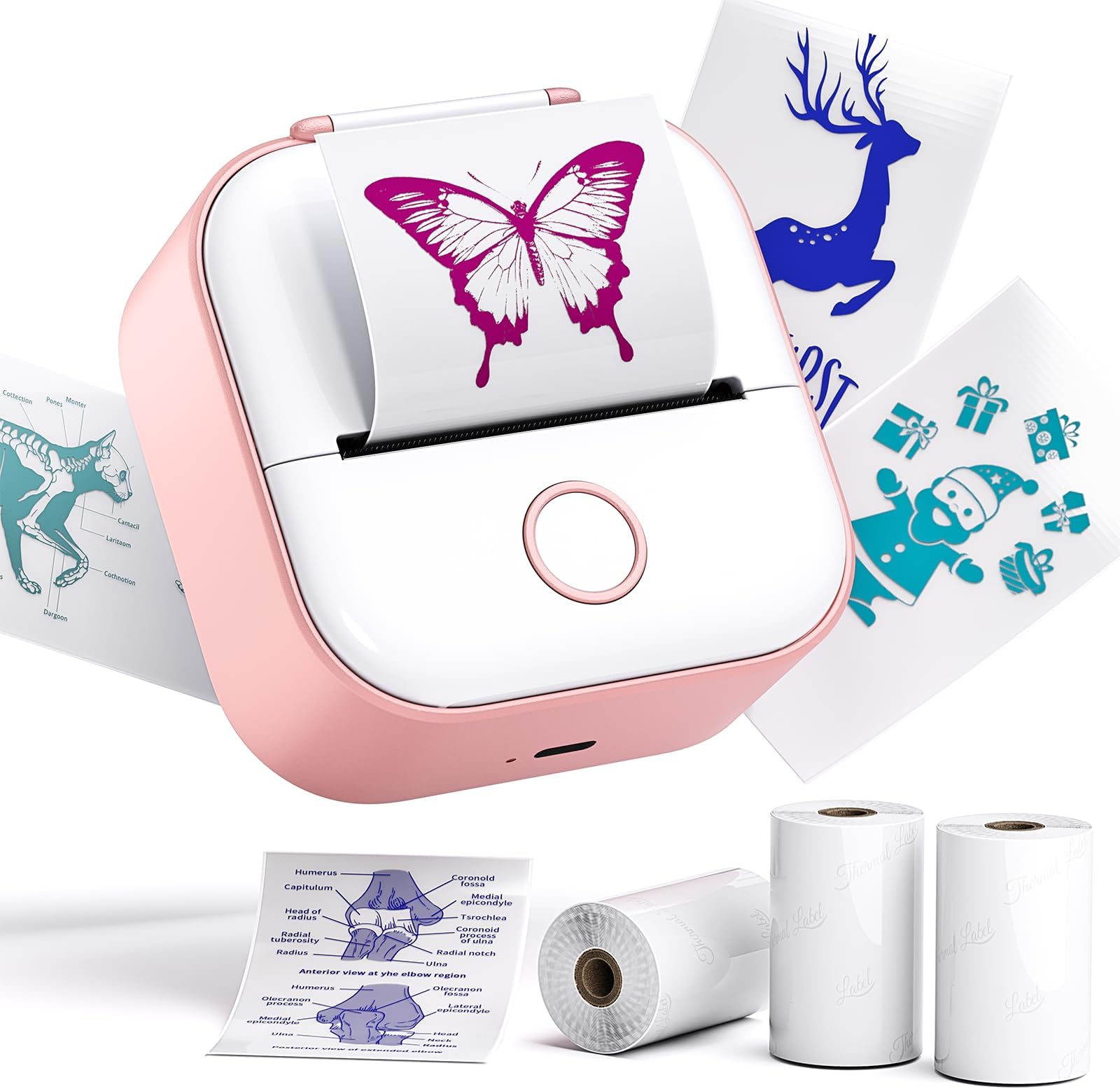 Amazon.com: Phomemo Sticker Printer- Print Pods Mini Printer, Thermal ...