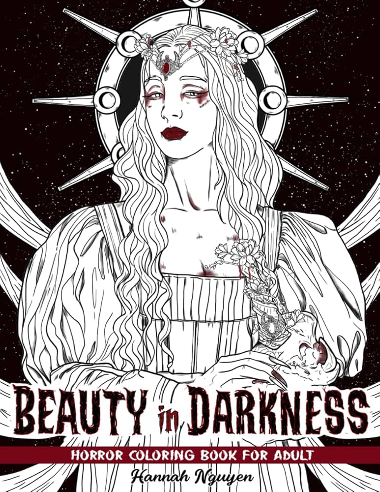 the beauty of horror coloring pages