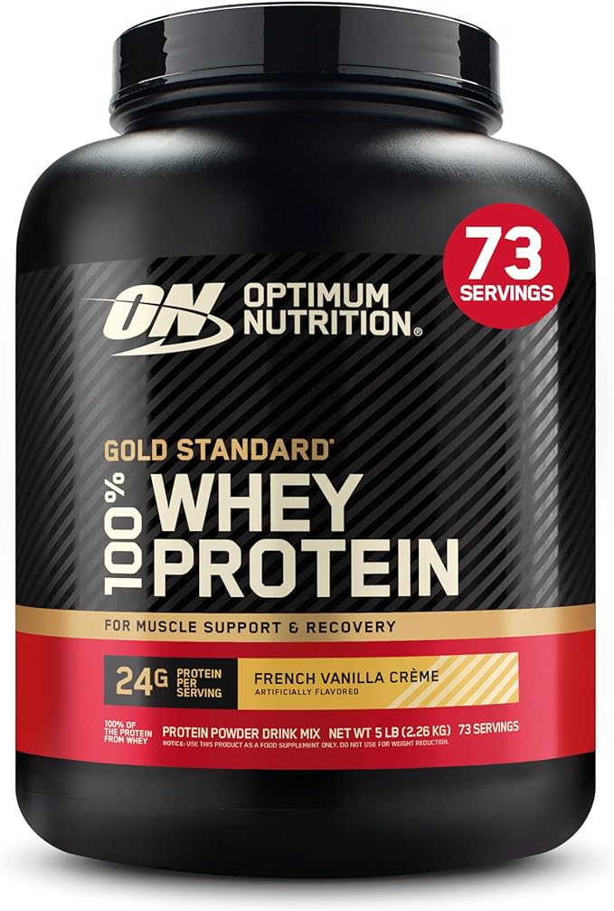 Optimum Nutrition Gold Standard 100% Whey Protein Powder, French ...