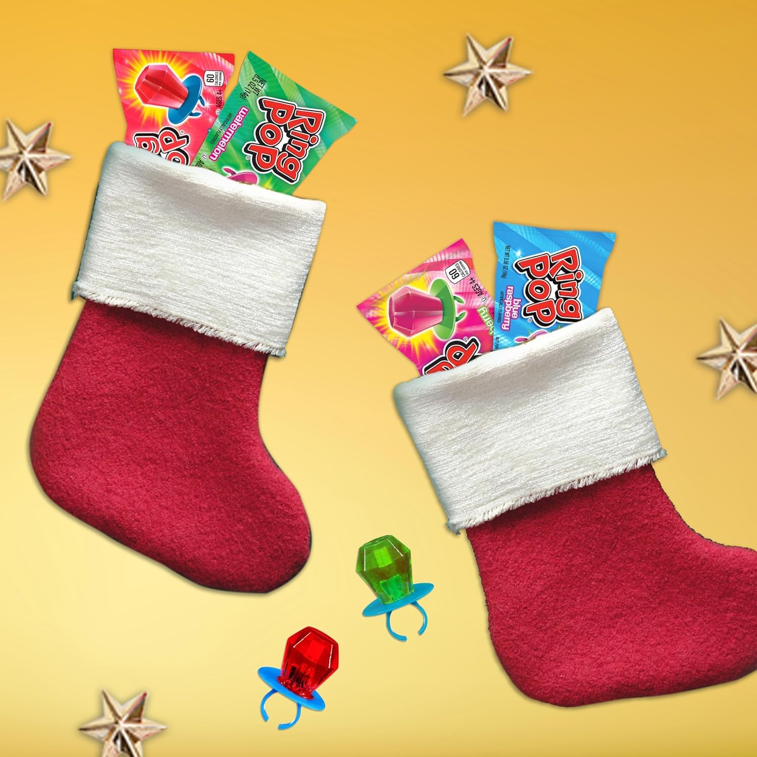 Ring Pops Christmas 4packs 12piece Box Candy Warehouse Amazon.com