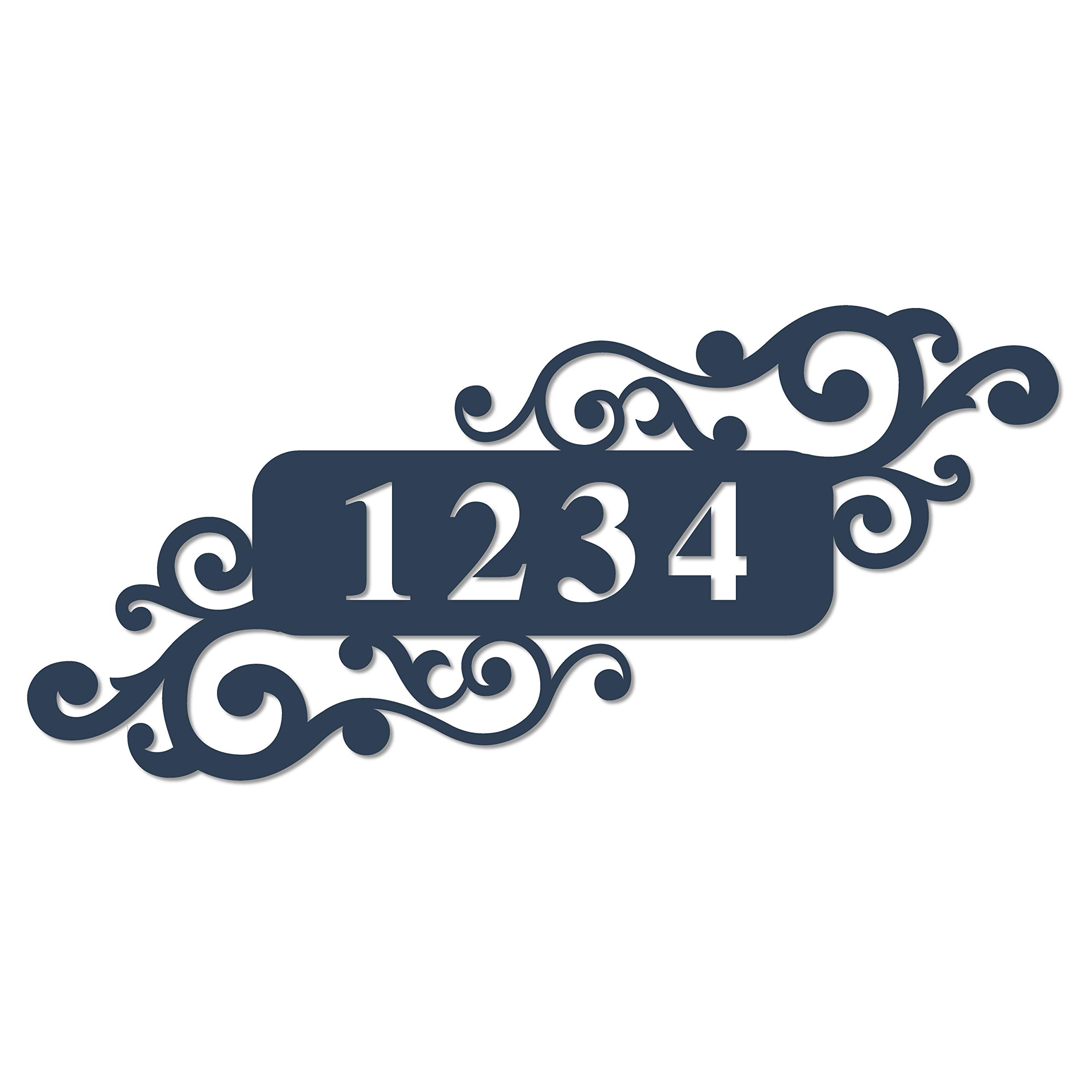 Fancy Blue Scroll Clip Art