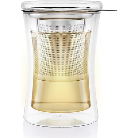 Amazon.com: Teabloom Single-Serve Tea Maker - Double Wall Glass Cup ...