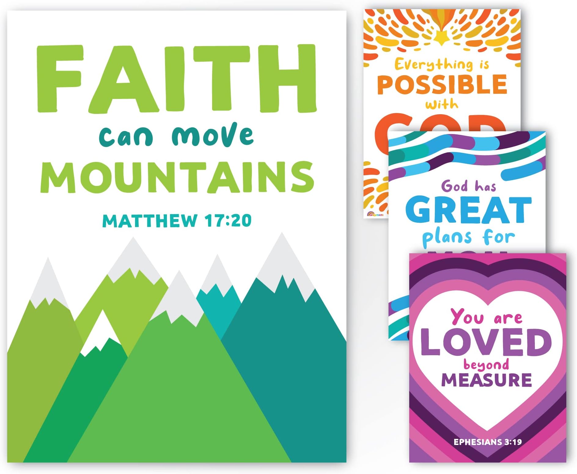 Amazon.com: Fun Express Adventure in Faith Poster Set - Educational and ...