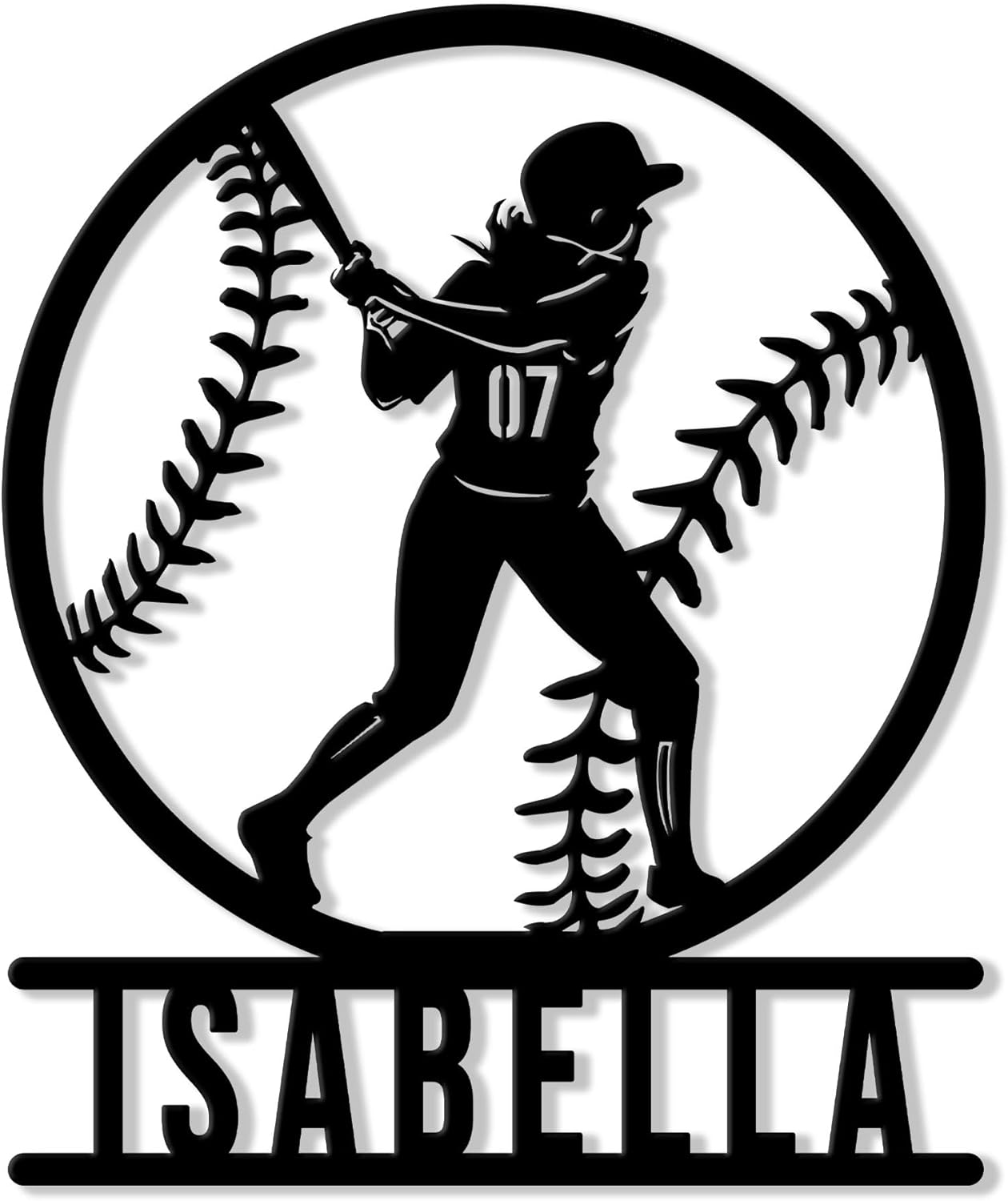Amazon.com: Personalized Softball Metal Sign, Softball Battle Player ...