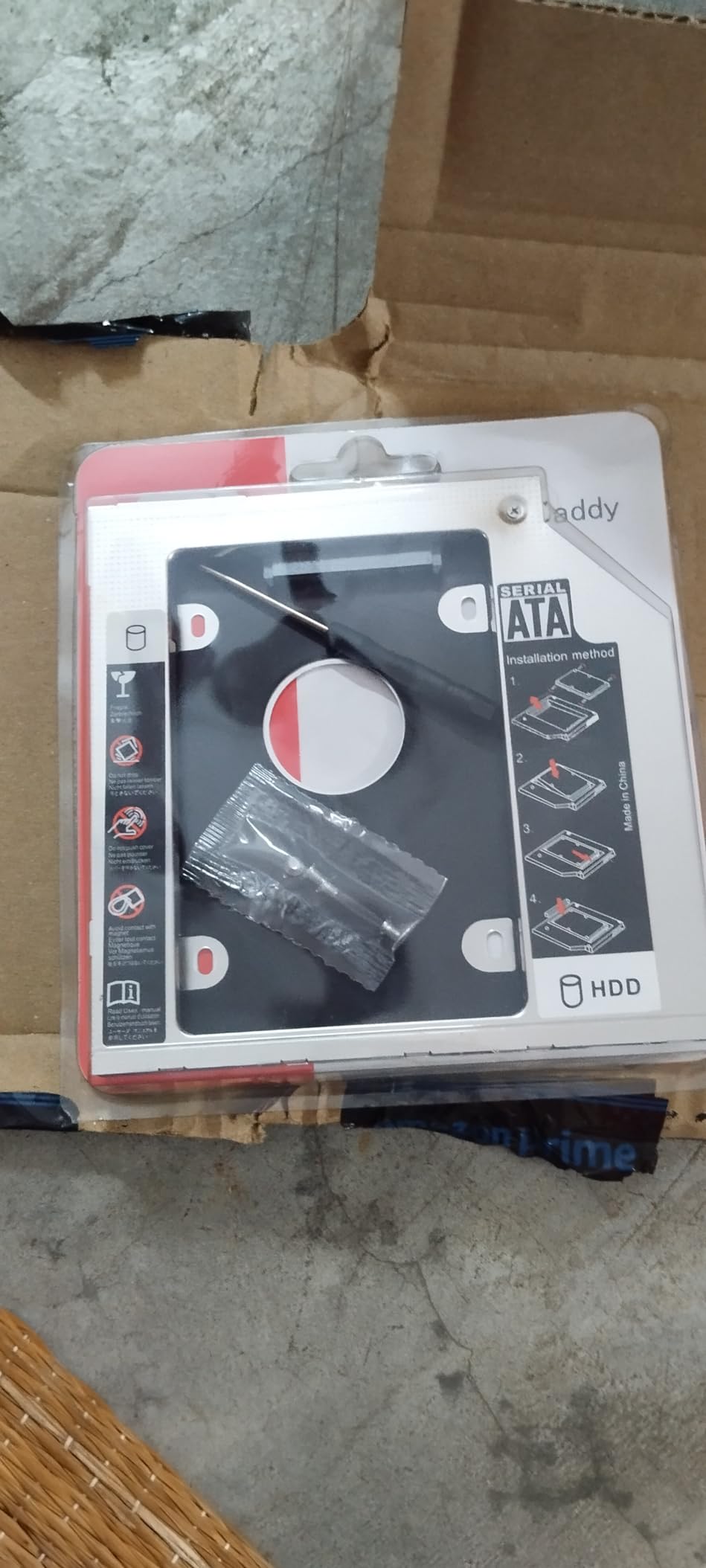 CARE CASE® Optical Bay 2nd Hard Drive Caddy, 9.5 mm CD/DVD Drive Slot ...