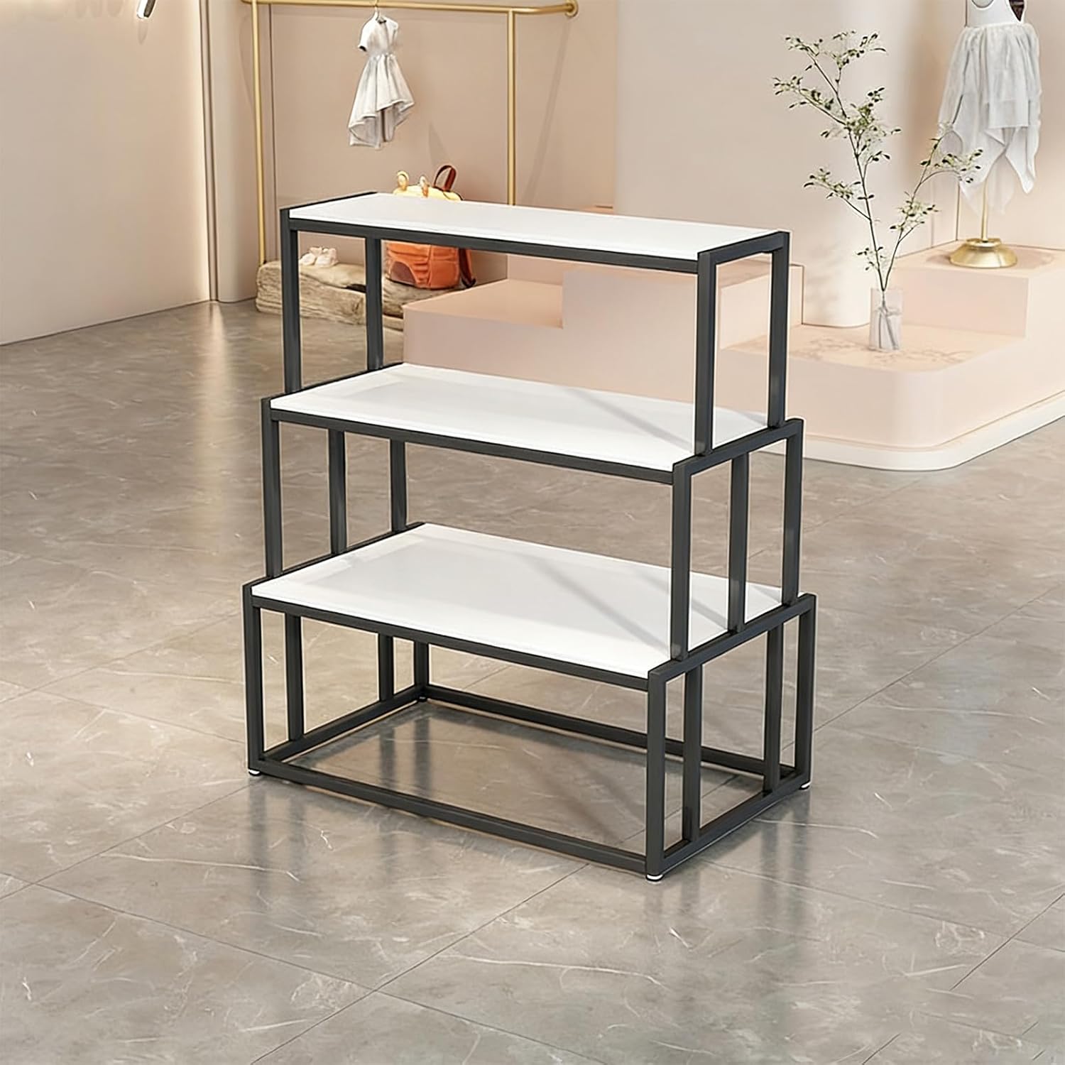 Amazon.com: Clothing Store Retail Display Tables, Metal Shoe Handbag ...