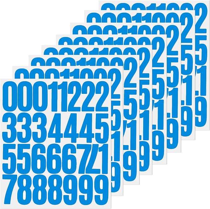 Amazon.com: SHUNYINLAI 240 Numbers,2-Inch Self-Adhesive Vinyl 0-9 ...