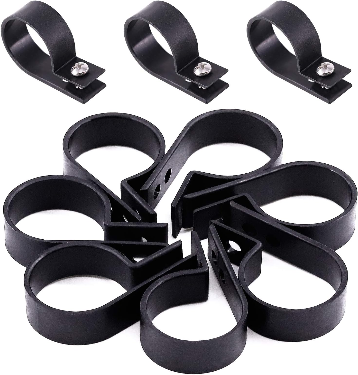 Amazon.com: Hicarer 50 Pack R-Type Cable Clip Wire Clamp, Nylon Screw ...