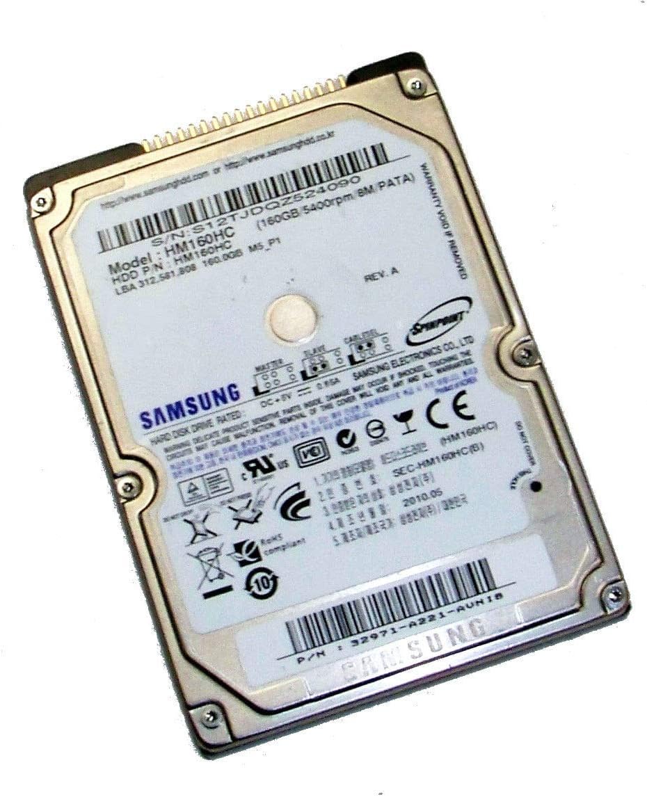 Samsung HM160HC 160GB 2.5" Hard Drive IDE 5400rpm 8MB Cache - OEM ...