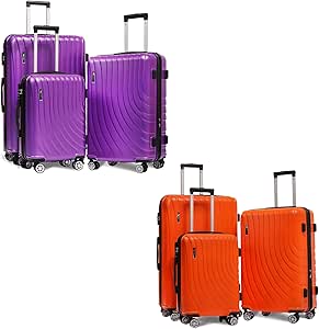 Amazon.com | M Camel Mountain 3 Piece Luggage Sets Clearance Hard Shell ...