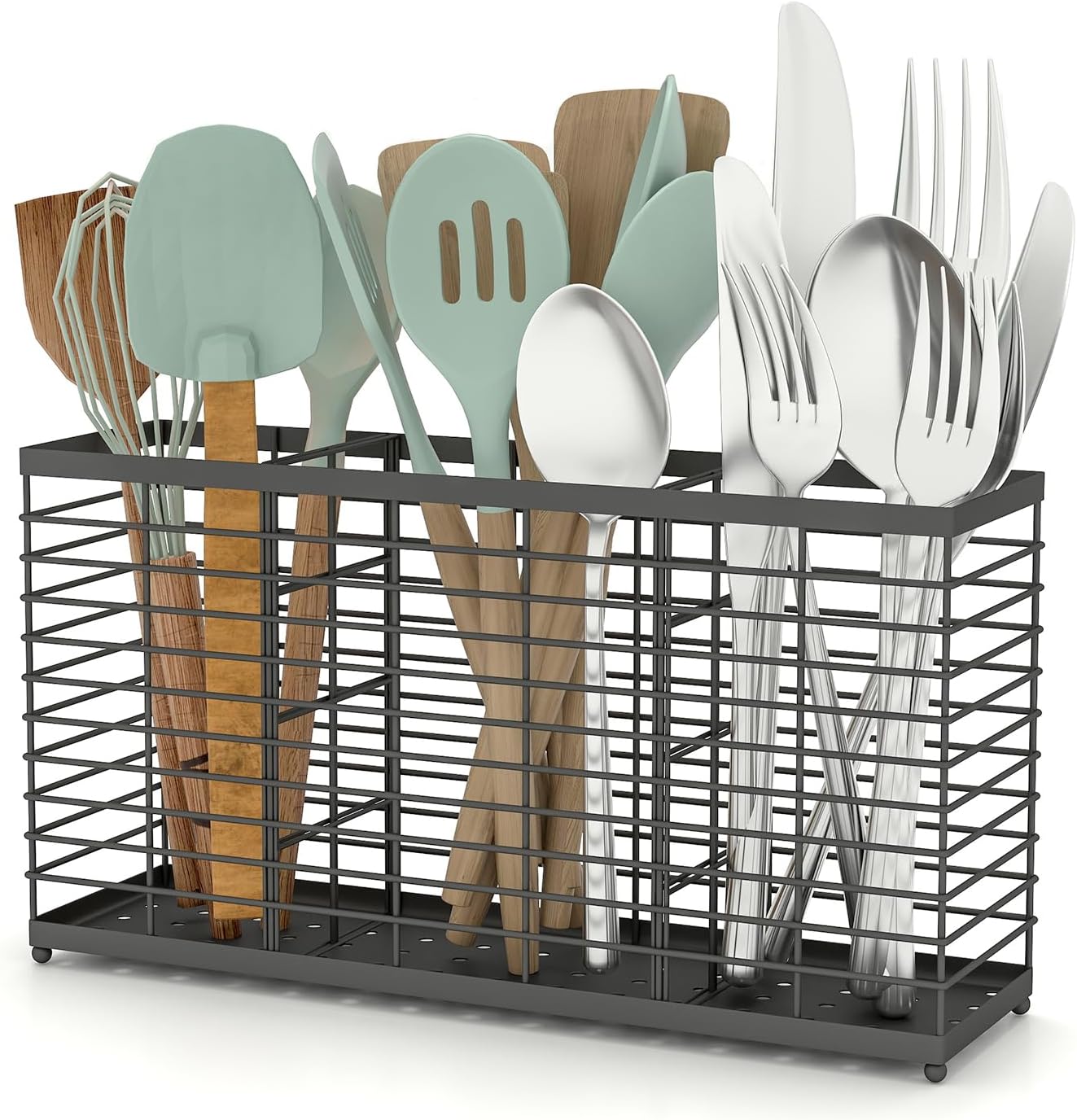 Amazon.com: Fertivista Kitchen Utensil Holder Multifunctional Utensil ...