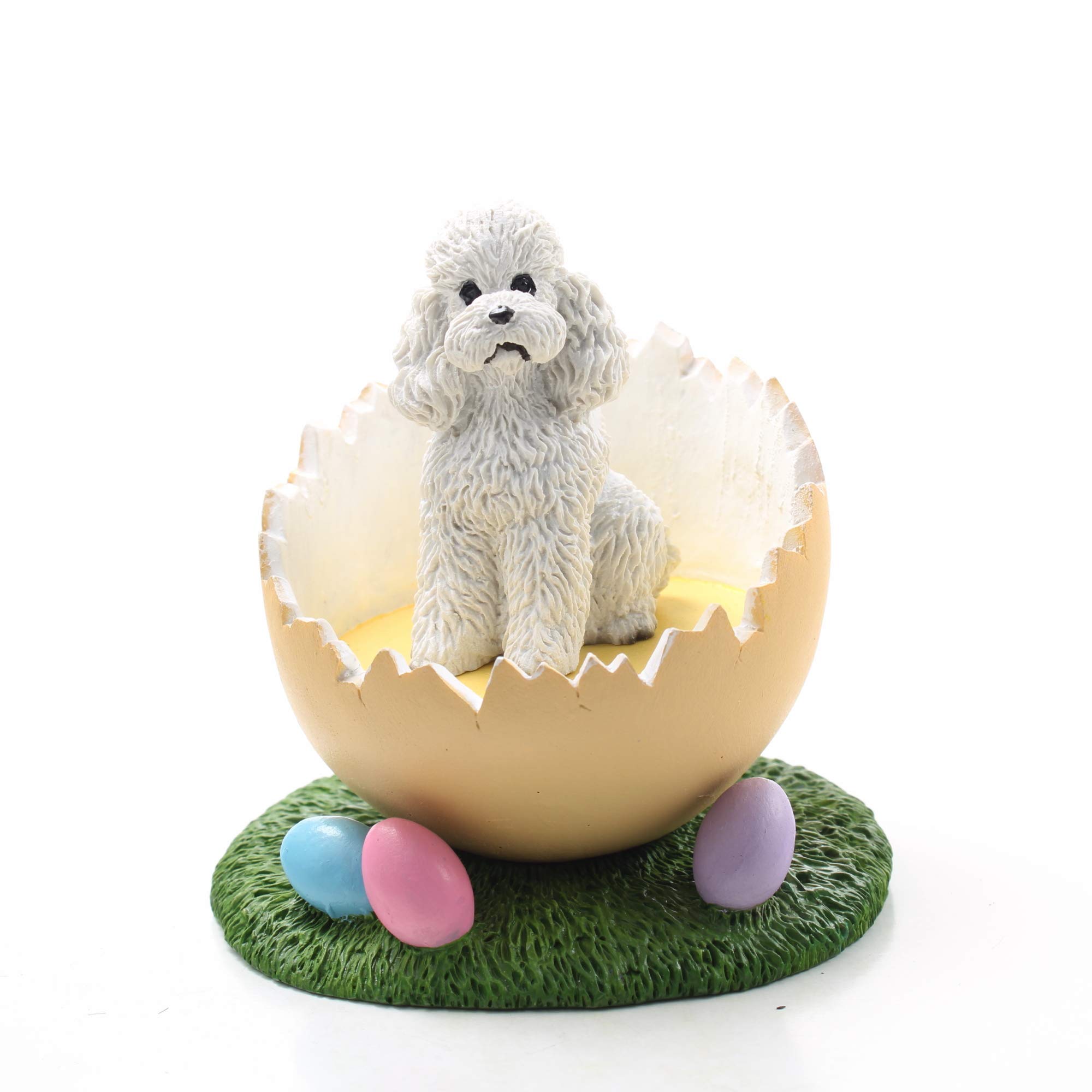 Amazon.com: Conversation Concepts Easter Egg Poodle White Sport Cut ...