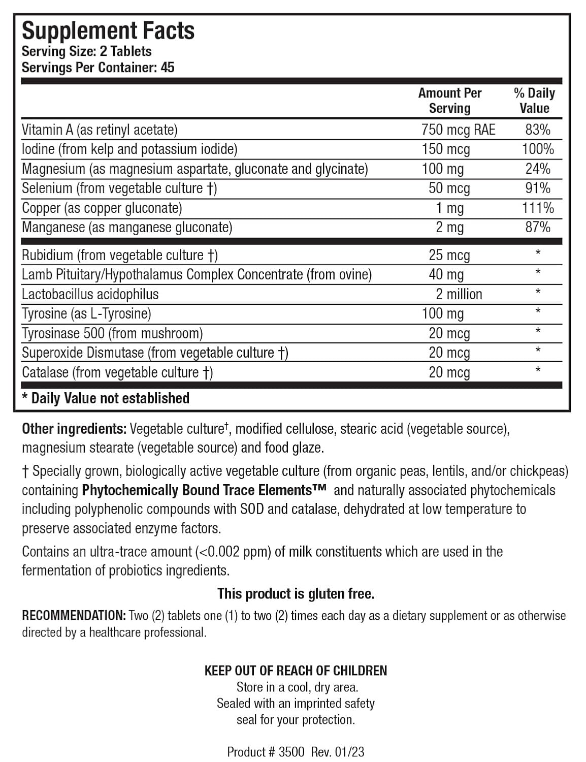 Biotics Research Thyrostim™ – Suporte Endócrino, Equilíbrio dos ...