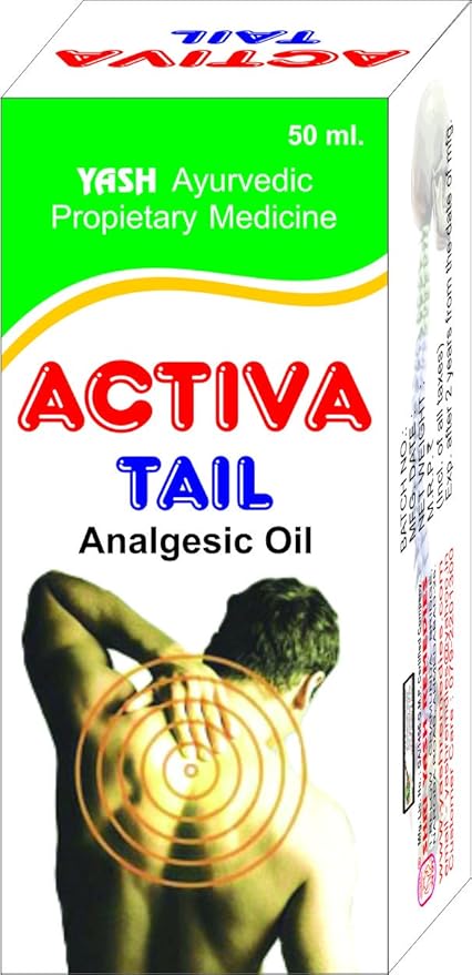 YASH ACTIVA OIL_PACK OF 3-50 ML, Pain Relief Oil, Analgesic for Painful ...