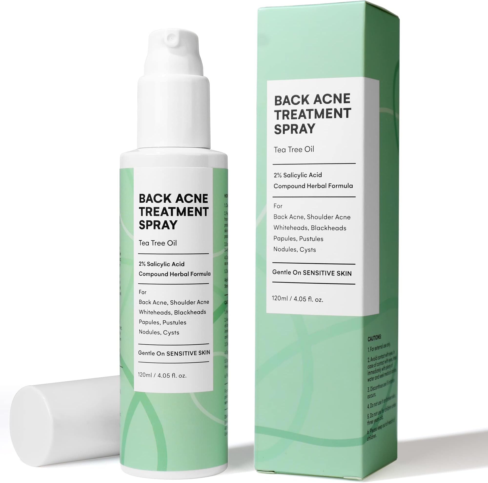 Amazon.com : Back Acne Treatment, Back Acne Spray, 2% Salicylic Acid ...