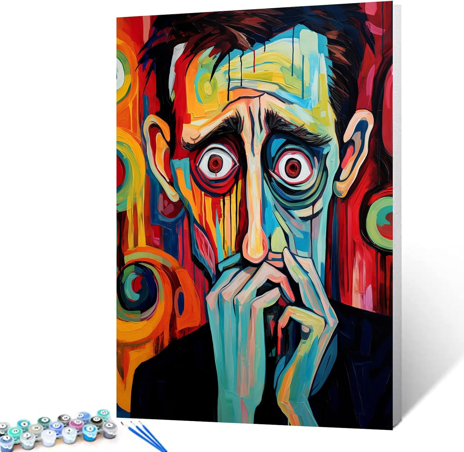 Amazon.com: Graffitic Men Paint by Numbers Kits with Brushes and ...