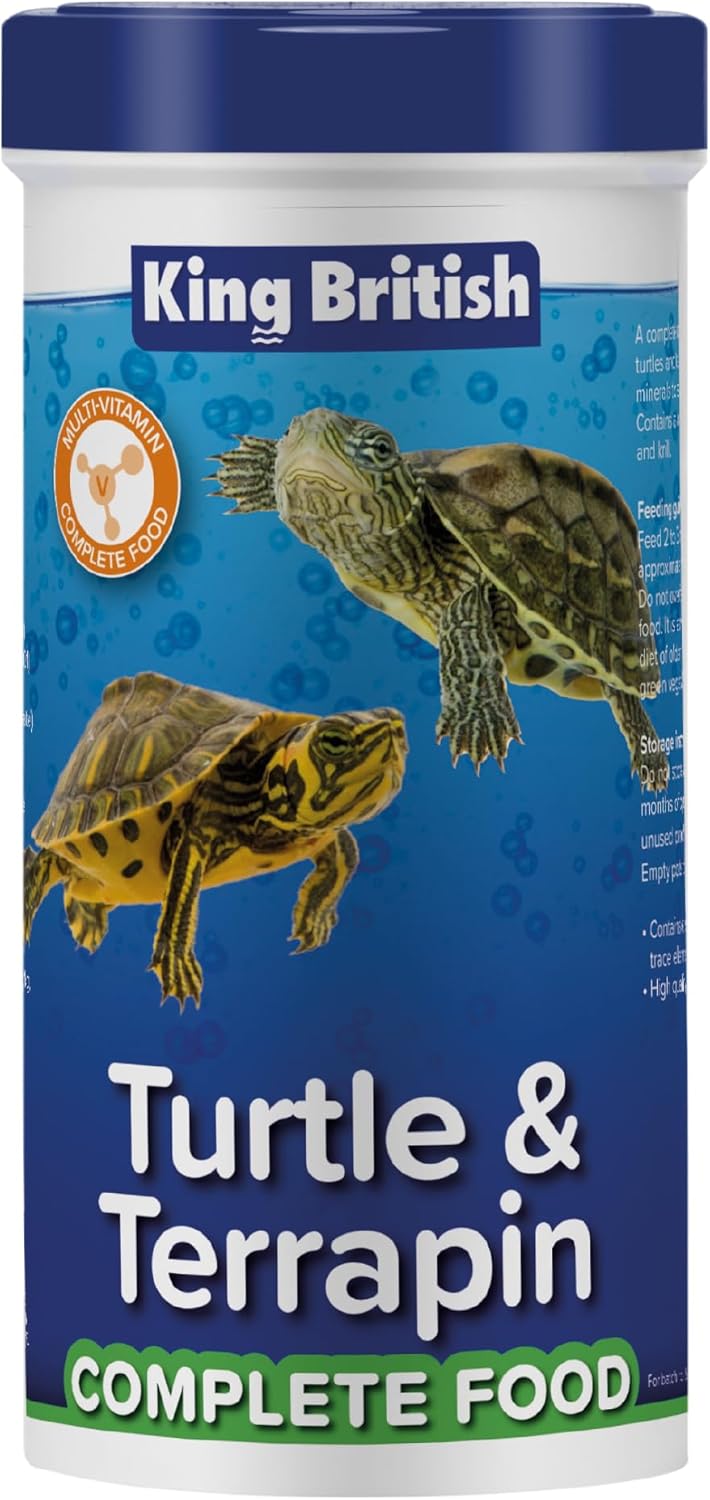 King British – Turtle & Terrapin Complete Food – 80g Tub – Rich in ...