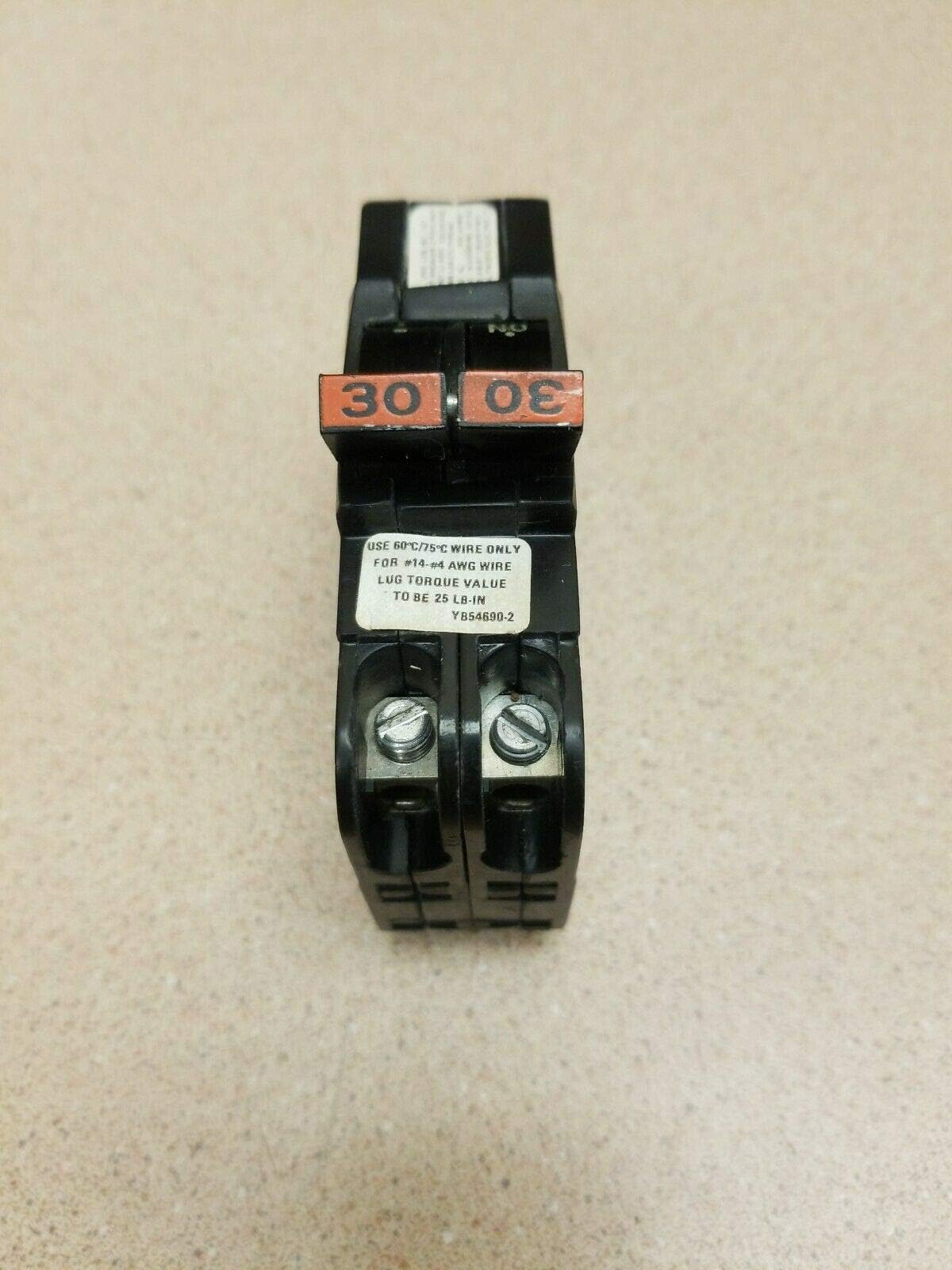 1- FEDERAL PACIFIC FPE NC230 30 AMP, 2 POLE, THIN CIRCUIT BREAKER STAB ...