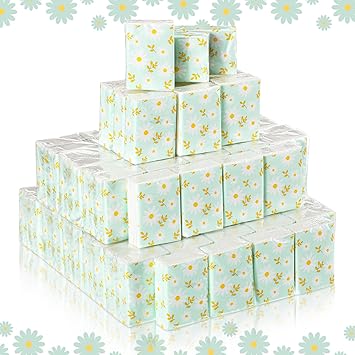 Amazon.com: Facial Tissues Floral Design Pocket Tissues Bulk Travel ...