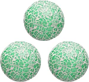 uxcell 3Pcs Decorative Glass Balls 2.36 Inch Orbs Centerpiece Balls ...